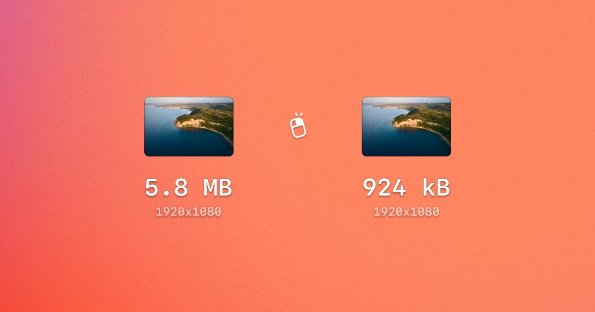 Compress images in two clicks on Mac without resolution loss